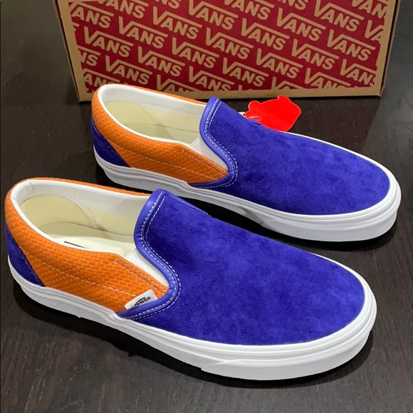 Vans | Shoes | Vans Classic Slipon Royal Blue Apricot Buff | Poshmark